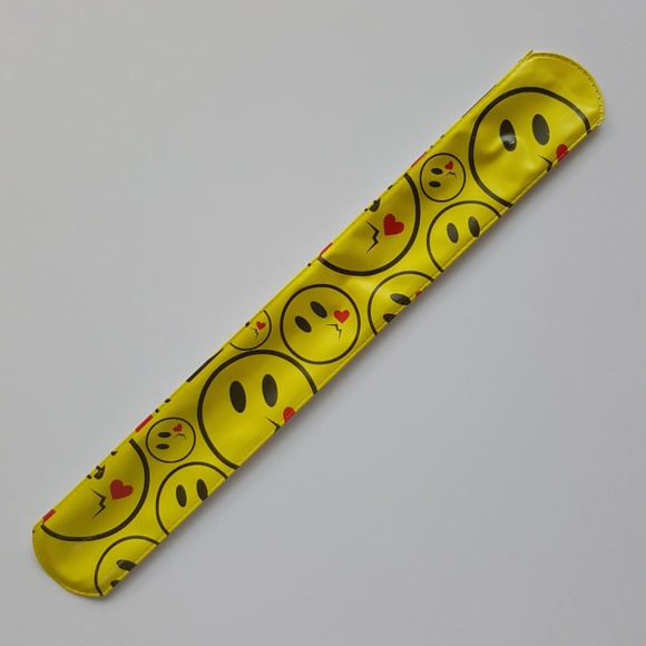 Accessories | Emoji Smile Emoticon 9 Inch Slap Bracelet | Poshmark